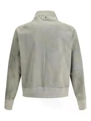 SALVATORE SANTORO Suede Bomber Jacket