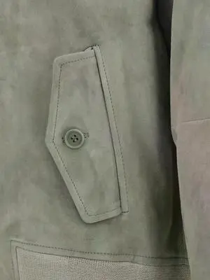 SALVATORE SANTORO Suede Bomber Jacket