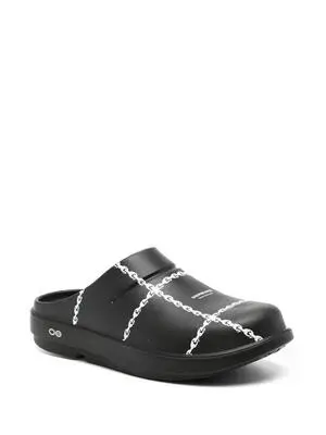 Undercover Graphic-print Platform Clogs
