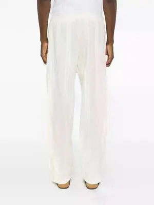 AMIR SLAMA Striped Straight-leg Trousers