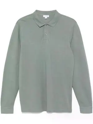 Sunspel Long Sleeve Polos For Men