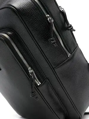 Emporio Armani Grained-leather Backpack