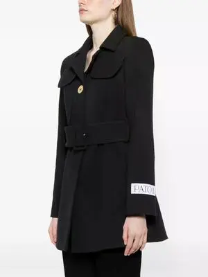 PATOU Belted Virgin-wool Coat