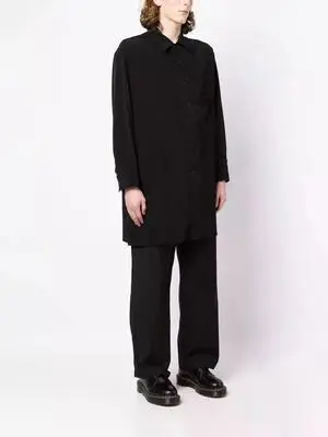 Yohji Yamamoto Patch-pocket Long-sleeve Shirt