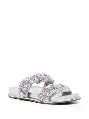 LE SILLA Pool Side Embellished Calf Leather Sandals