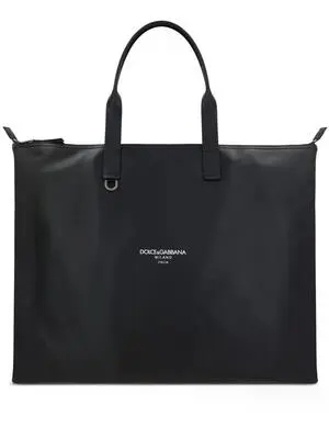 Dolce & Gabbana Leather Tote Bag - Black