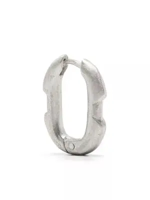 PARTS OF FOUR Deco Matte Sterling Single Earring - Silver