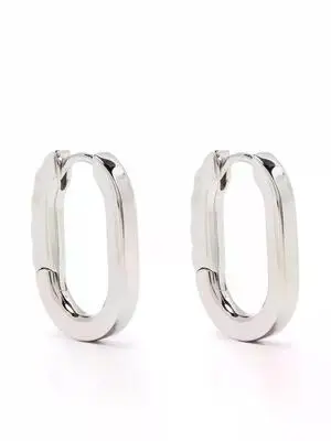 MARIA BLACK Woods Hoop Earrings - Silver