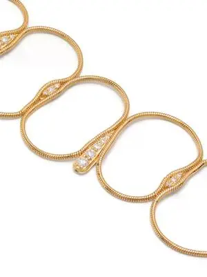 Fernando Jorge 18kt Yellow Fluid Diamond Bracelet