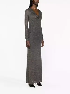 Blumarine Cowl-neck Maxi Dress