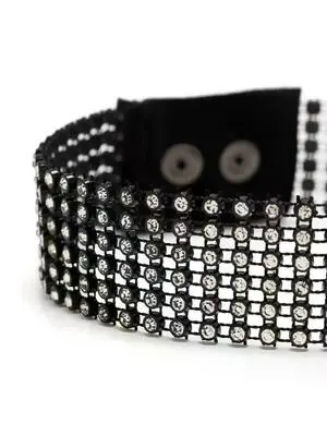 MANOKHI Crystal-embellished Mesh Choker