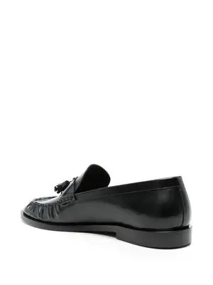 THE ROW Tassel-embellished Leather Loafers