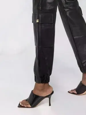 Philipp Plein Leather Jogging Trousers