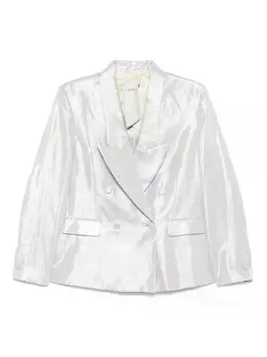RAME Metallic Double-breasted Blazer