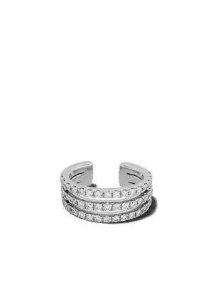 WE BY WHITEBIRD 18kt White Gold Diamond Joséphine Earcuff - Silver