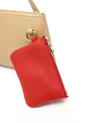 JIL SANDER Logo-lettering Leather Crossbody Bag - Neutrals