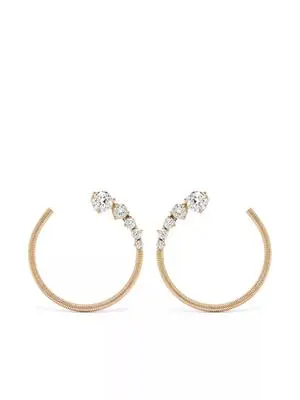 LEANDRA 18kt Yellow Cabo Rueda Diamond Earrings - Gold