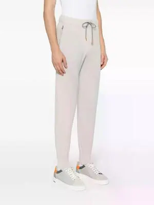 Eleventy Drawstring-fastening Cashmere Track Pants
