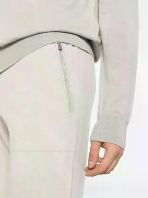 Eleventy Drawstring-fastening Cashmere Track Pants