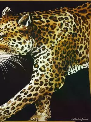 Dolce & Gabbana Medium Leopardo-print Canvas Cushion