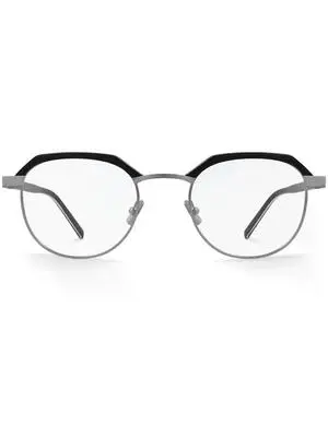 Saint Laurent Round-frame Glasses - Metallic