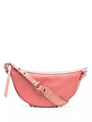 By Far Gib Crocodile-embossed Shoulder Bag