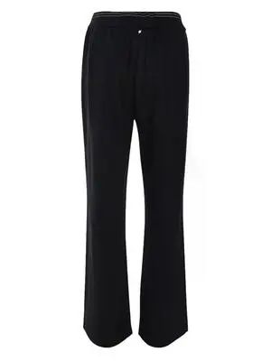 Lorena Antoniazzi Virgin Wool Track Pants With Drawstring Waistband
