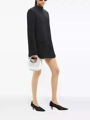 COURREGES Mini Holy Metallic-effect Tote Bag