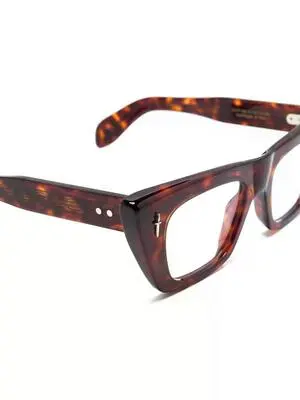 CUTLER & GROSS Prometheus Tortoiseshell Square Frame Glasses