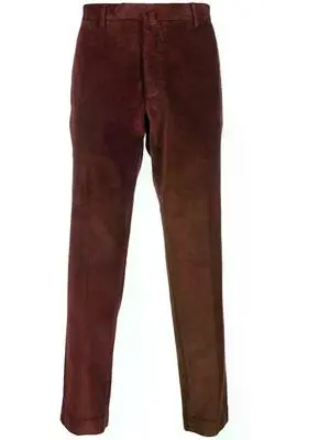 DELL'OGLIO Corduroy Straight-leg Trousers