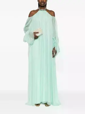Amen Silk Chiffon Maxi Dress