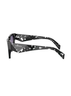 Prada Tortoiseshell-effect Square Sunglasses - Black