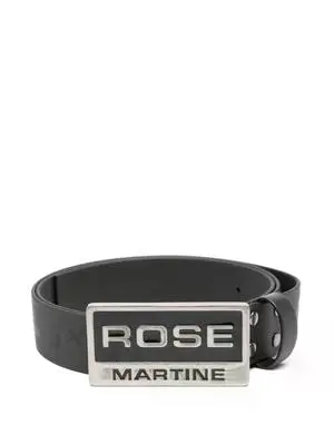Martine Rose Logo-debossed Belt - Black