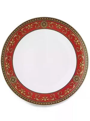 Versace Medusa Porcelain Dinner Plate - Red