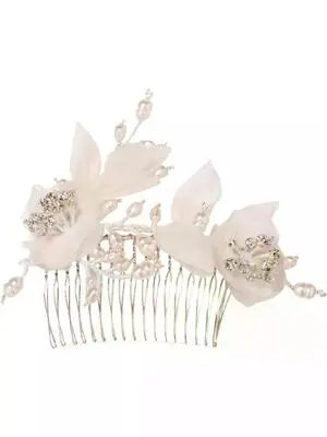 JENNIFER BEHR Claire Comb With Crystal Embellishments - Neutrals