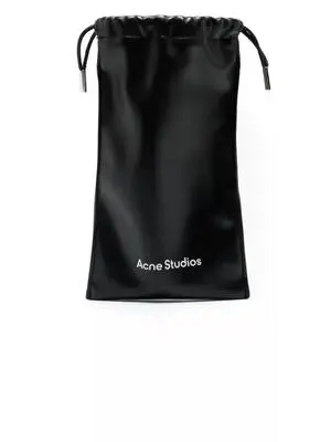 Acne Studios Logo-charm Shield-frame Sunglasses
