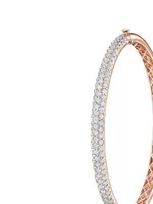 Kwiat 18kt Rose Gold Diamond Bangle - Pink
