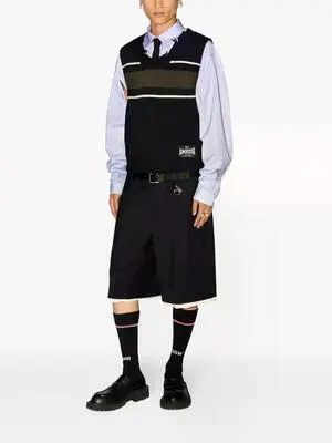 AMBUSH Distressed Striped Wool Vest