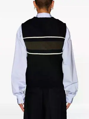 AMBUSH Distressed Striped Wool Vest