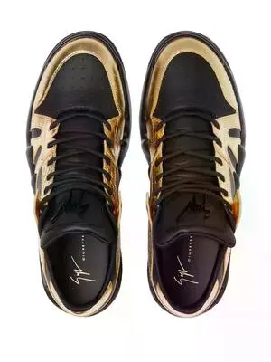 GIUSEPPE ZANOTTI Panelled Metallic Sneakers