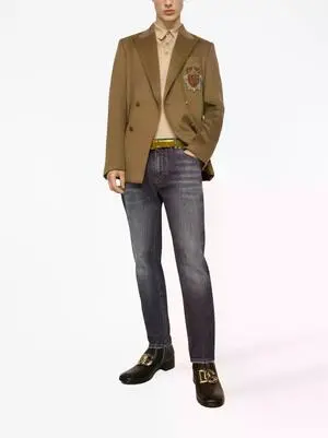 Dolce & Gabbana Short-sleeve Silk Polo Shirt