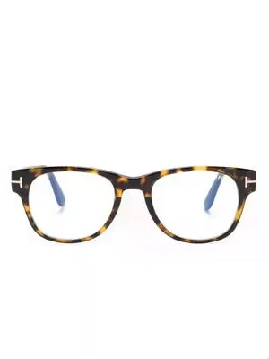 TOM FORD Square Frame Glasses - Brown