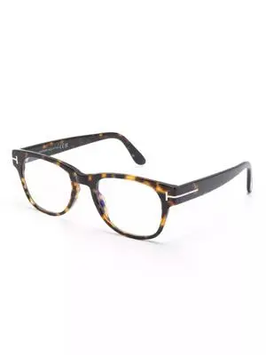 TOM FORD Square Frame Glasses - Brown