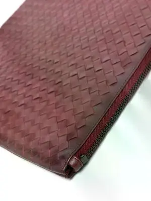 Dragon Diffusion Interwoven Leather Clutch Bag