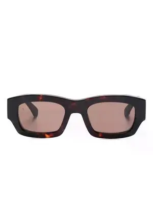 Études Studio Animalier Tortoiseshell Square Frame Sunglasses - Brown