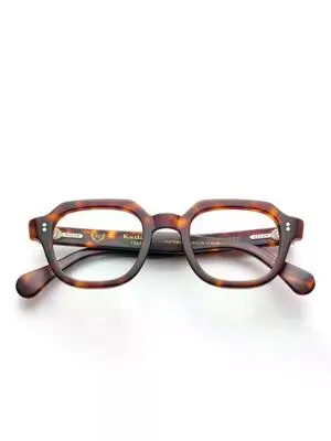 KADOR Geometric-frame Glasses - Brown