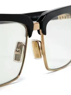 Miu Miu Mu10zs Rectangle-frame Glasses - Black