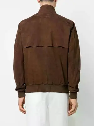 BARACUTA G9 Harrington Panelled Suede Jacket