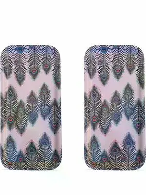LES-OTTOMANS X Matthew Williamson Peacock Tray Set - Multicolour