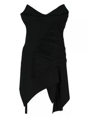 MUGLER Asymmetric Bustier Mini Dress